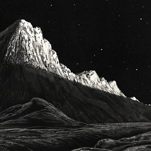 1937 Montes Apenninus Moon Landscape Astronomical Lunar Star Sky ...