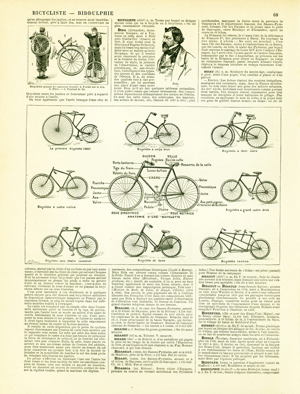 1897 Vintage Bike Print. Antique Cycle Illustration Original - Etsy