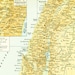 1897 Antique Map of Palestine Jerusalem Israel Holy Land Larousse Print ...