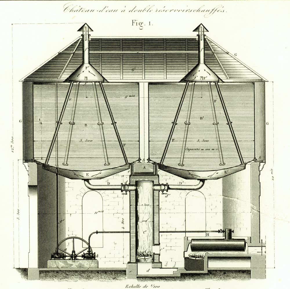 1843 Water Tank to Supply Locomotives in Cold Countries Technical ...