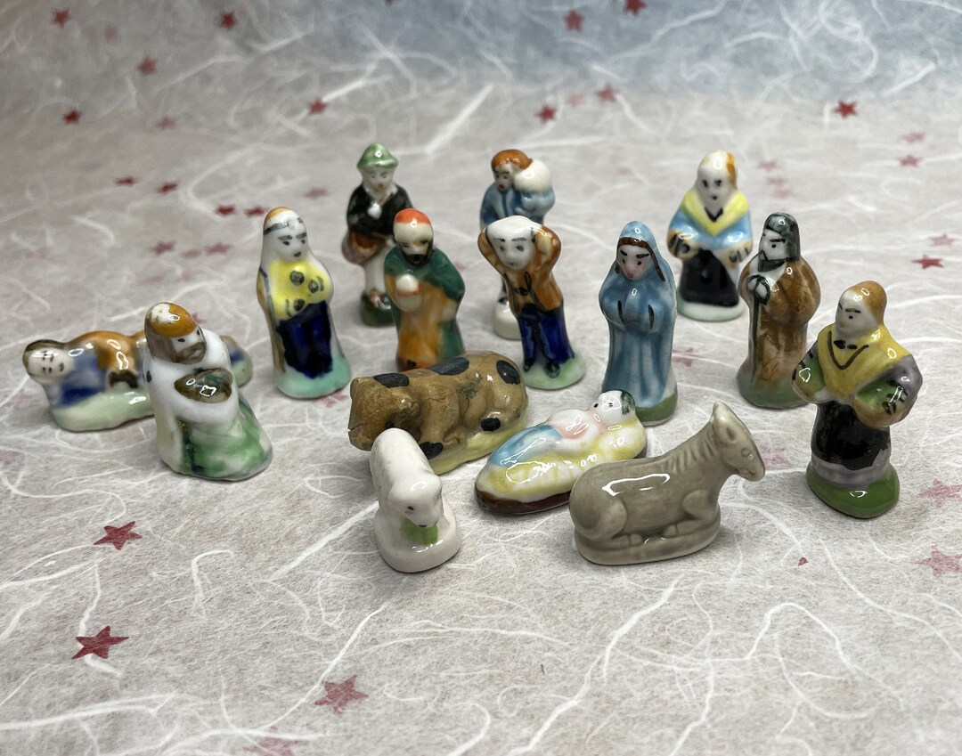 1970s Nativity Feves French Vintage 80S Made in France 15 Crib ...