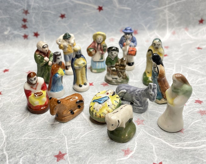1970s Nativity Feves French Vintage 80S Made in France 15 Crib ...