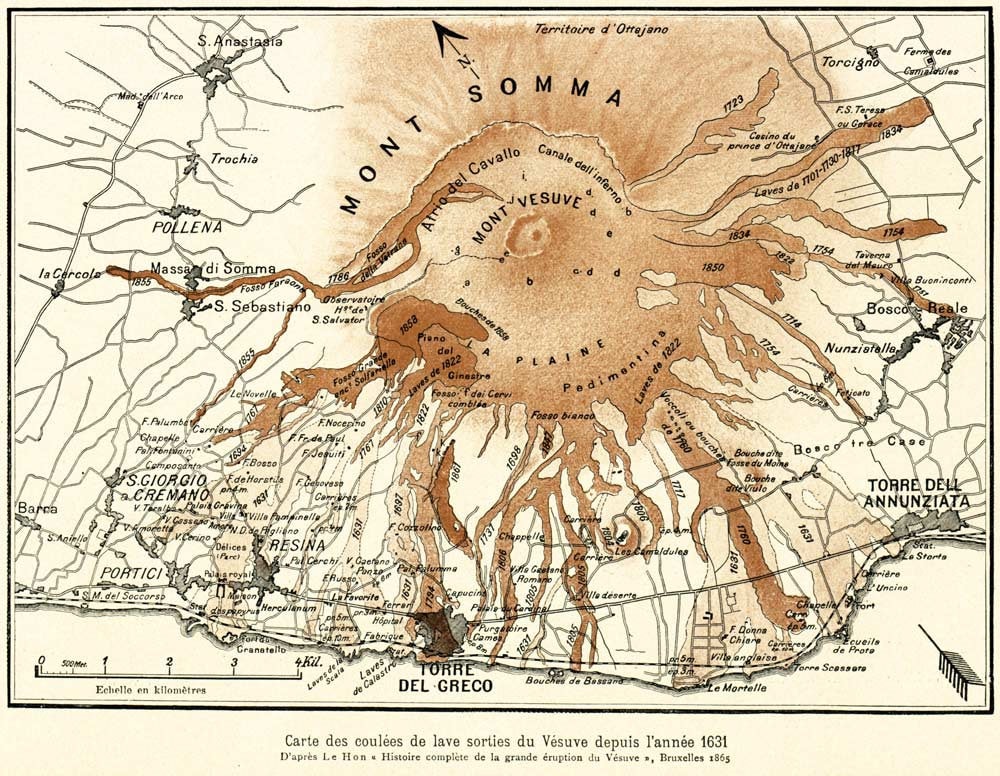Mount Vesuvius World Map