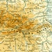 1897 Old Map of Pyrenees, Pyrenees Map Antique Print, Vintage Poster ...