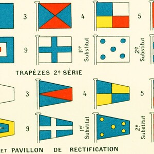 1897 Navigation International Code Large Size Antique Print | Etsy