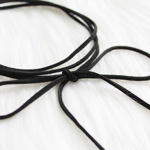 Black Bow Choker Suede Choker Leather Choker Bow Necklace - Etsy