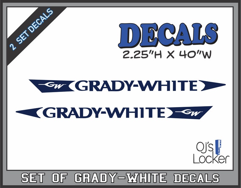 Grady White Replacement Decals Name Set 40" - Etsy