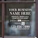 Custom Business Window Decal, Personalized QR Code Sign, Storefront ...