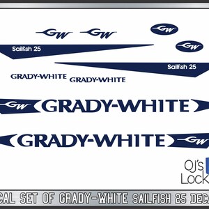 Grady-white Sailfish 25 Hull Replacement Decals Set - Etsy