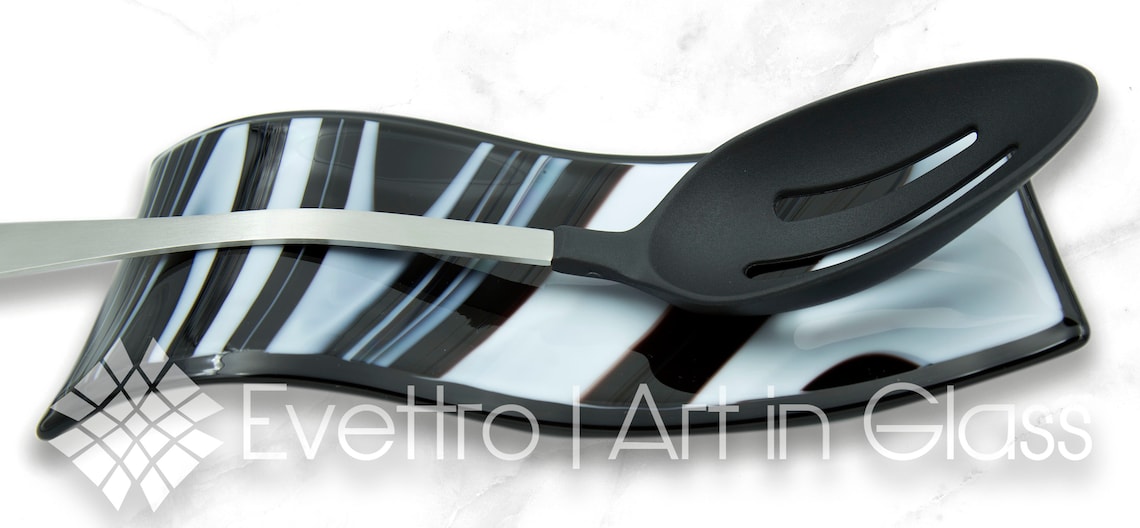 Modern Black Spoon Rest - Etsy