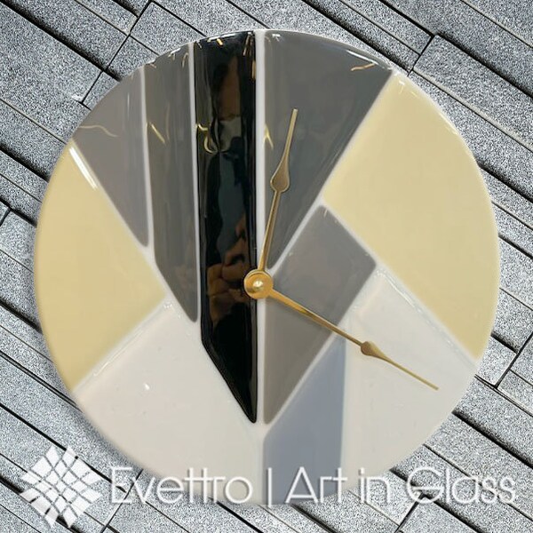 Fused Glass Clock - Etsy