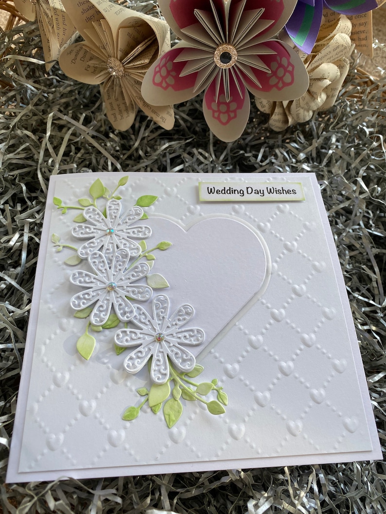 Personalised Handmade Wedding Day Card - Etsy