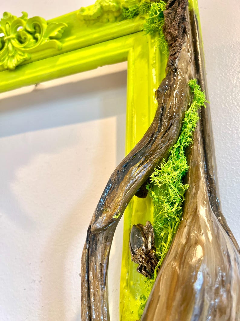 Handcrafted Driftwood and Vintage Frame Wall Art | Nature-inspired ...