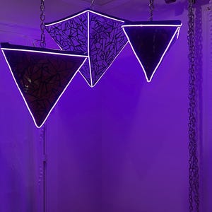 Disco-hedrons | Sound-activated Pyramid Mirror Mosaic Disco Lights ...