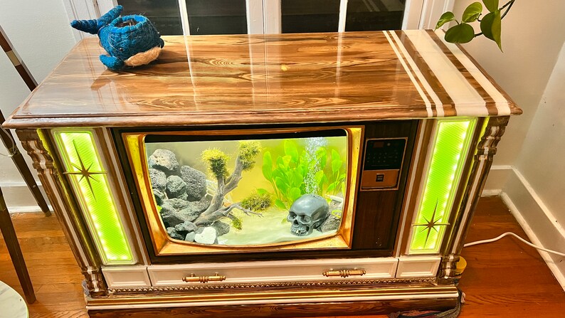 Boob Tube Fish Tank: 1982 Vintage Television Fish Tank/aquarium - Etsy