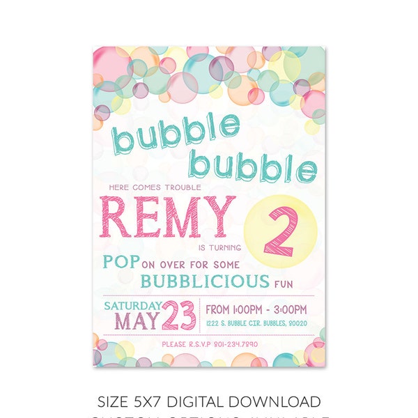 Bubble Birthday Party - Etsy