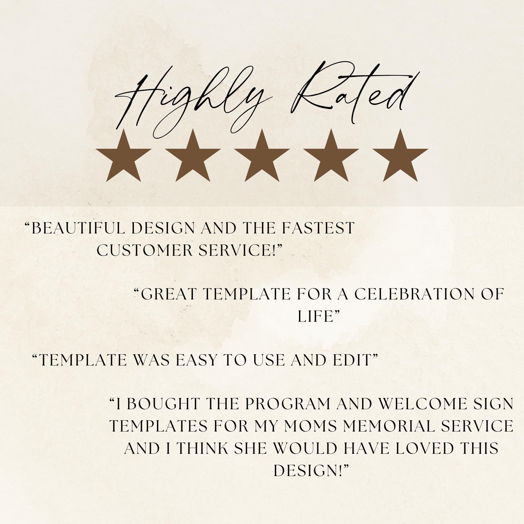 Editable Funeral Bi-fold Program Template | Sage Rustic Obituary ...