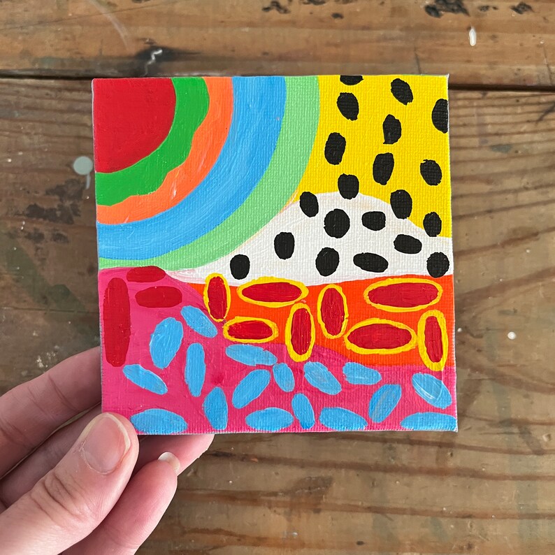 Original Abstract Painting. Small Painting on Canvas. Abstract Painting ...