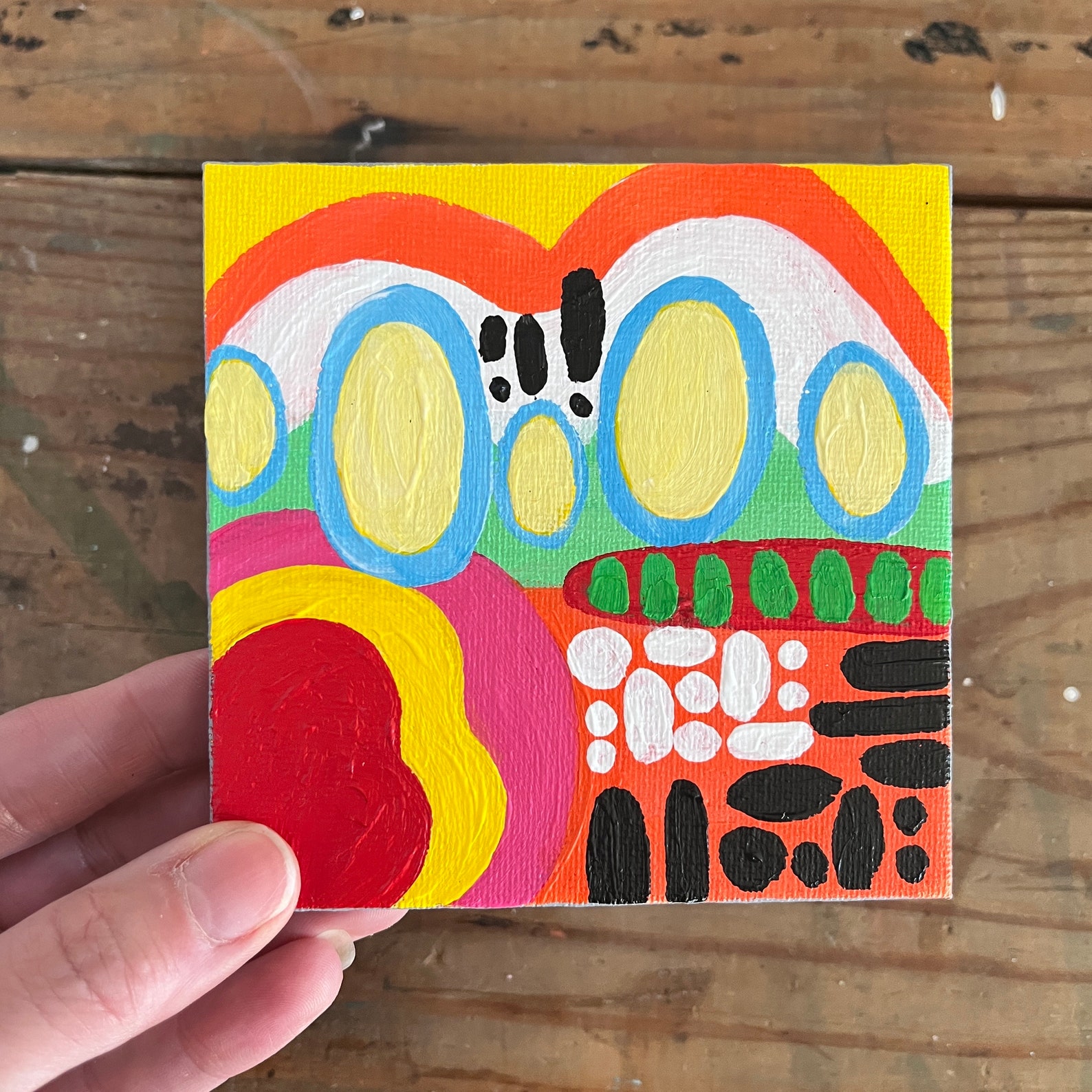 Original Abstract Painting. Small Painting on Canvas. Abstract Painting ...