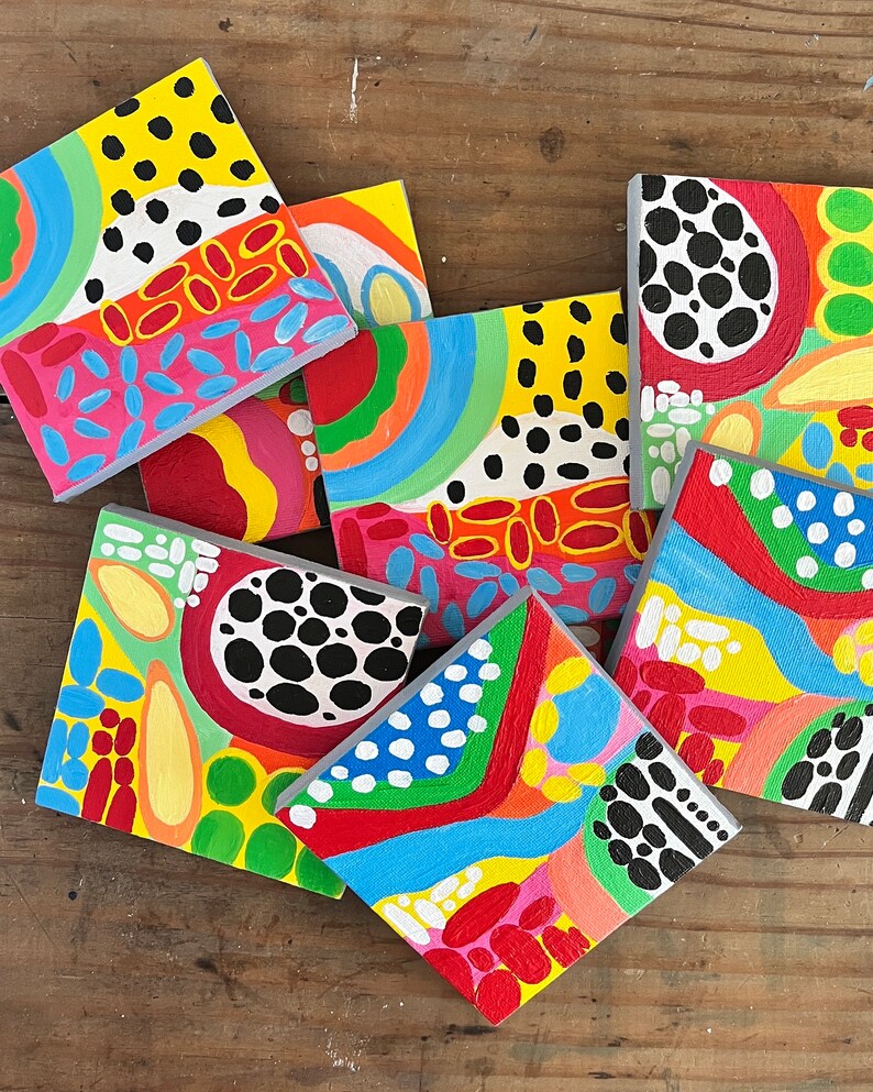 Original Abstract Painting. Small Painting on Canvas. Abstract Painting ...