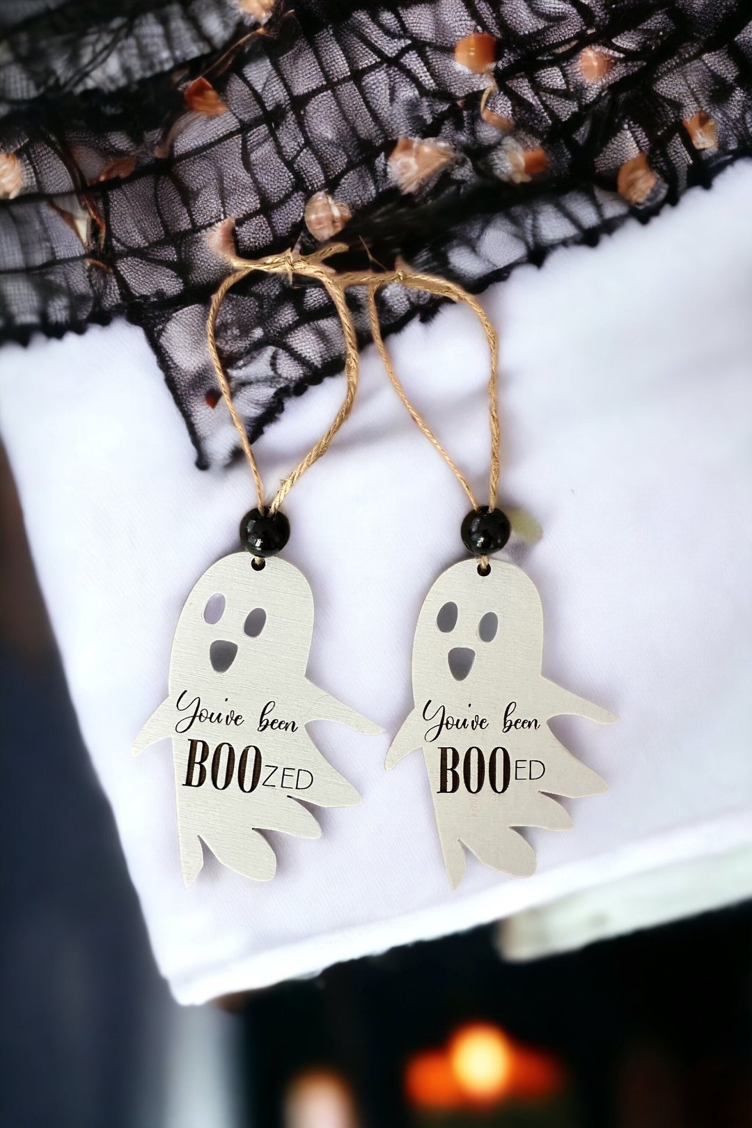 Set of 3 Wooden BOO Basket Tags | Wooden Booze Tags | Adult Boo Baskets ...