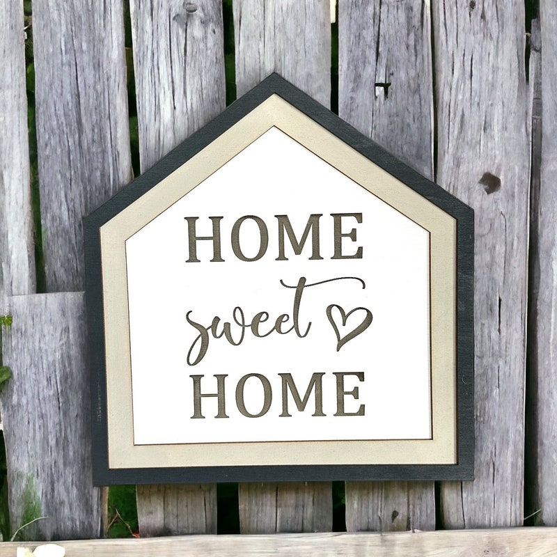 House Shaped Sign - Etsy