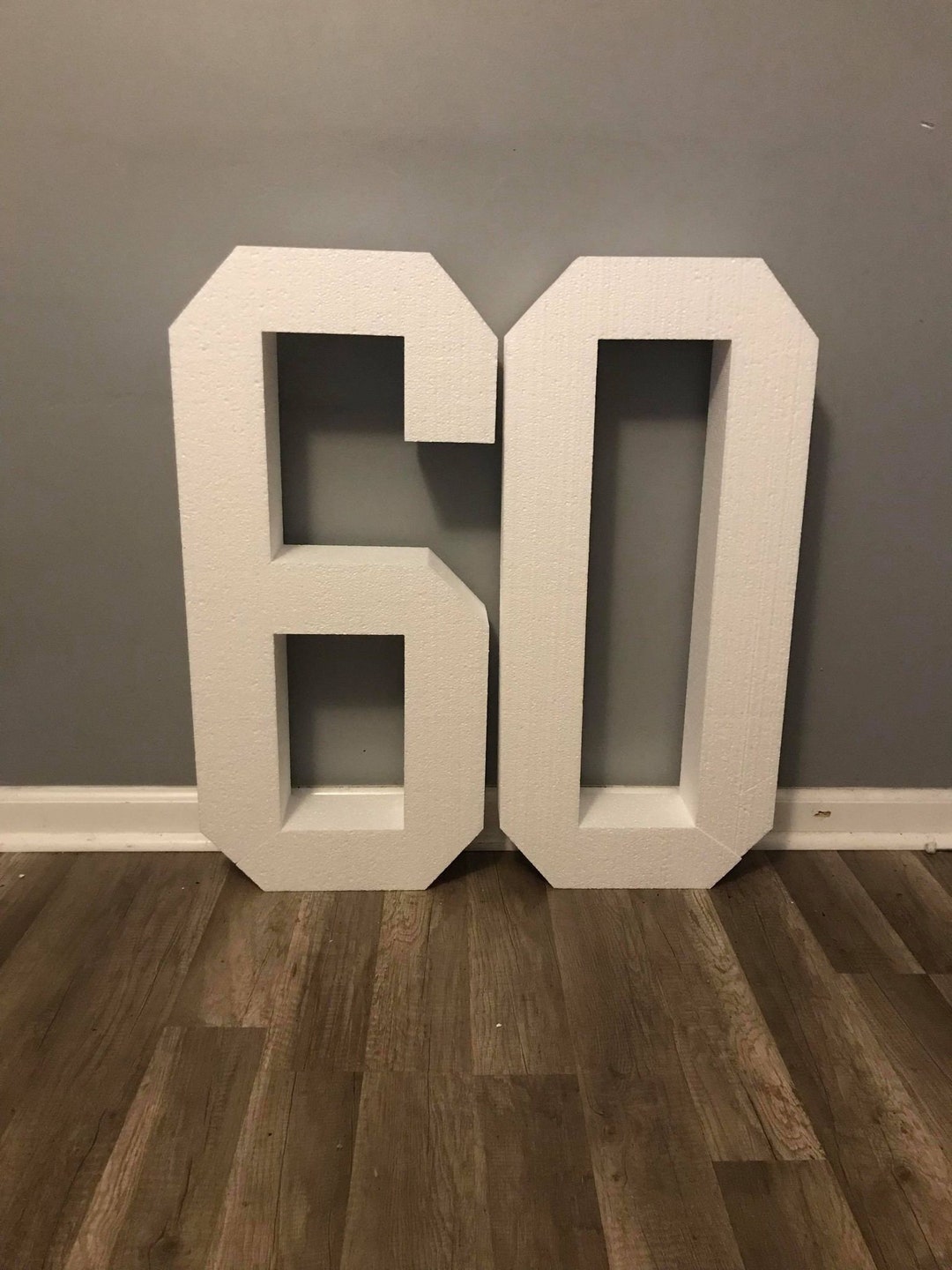 Two Large Light up Flashing Numbers | Large Foam Numbers | Set of Large ...
