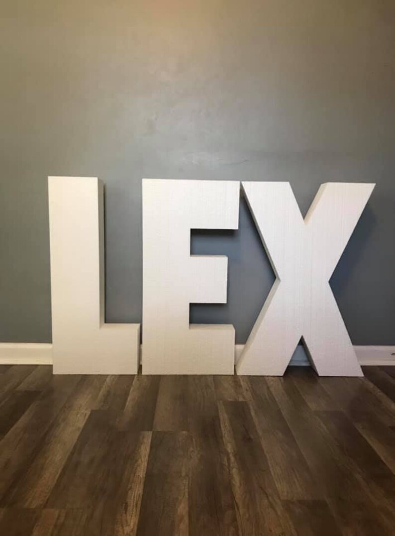 30 Oversized Foam Letters Large Foam Letter Free | Etsy