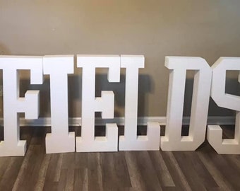 Set of 3 Large Standing Foam Letters Large Foam Letters for | Etsy