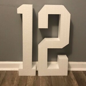 Two Large Light up Flashing Numbers | Large Foam Numbers | Set of Large ...