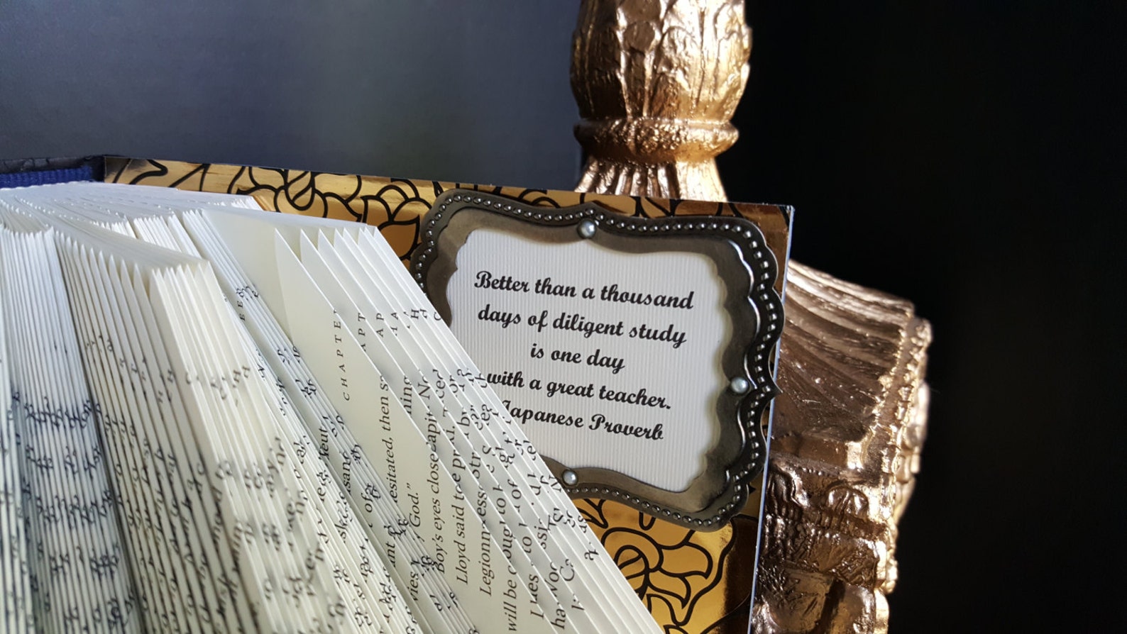 Custom Name Folded Book Art Custom Name Gift Custom Book - Etsy