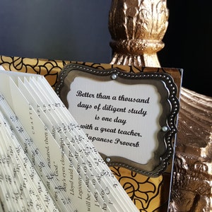 Custom Name Folded Book Art Custom Name Gift Custom Book - Etsy