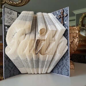 Faith Folded Book: Faith Gift Religion Gift Pastor Gift - Etsy