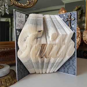 Faith Folded Book: Faith Gift Religion Gift Pastor Gift - Etsy