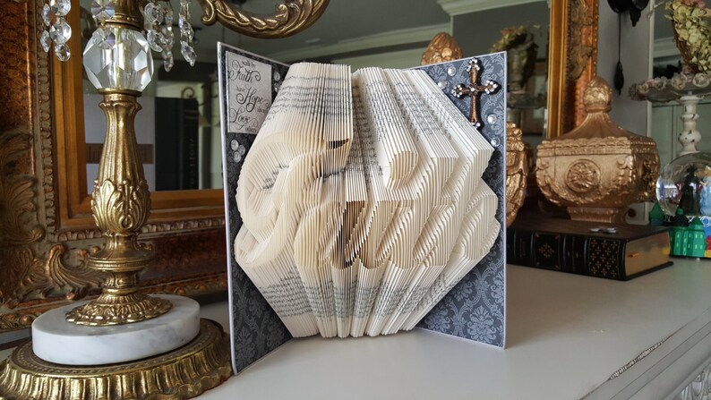 Faith Folded Book: Faith Gift Religion Gift Pastor Gift - Etsy