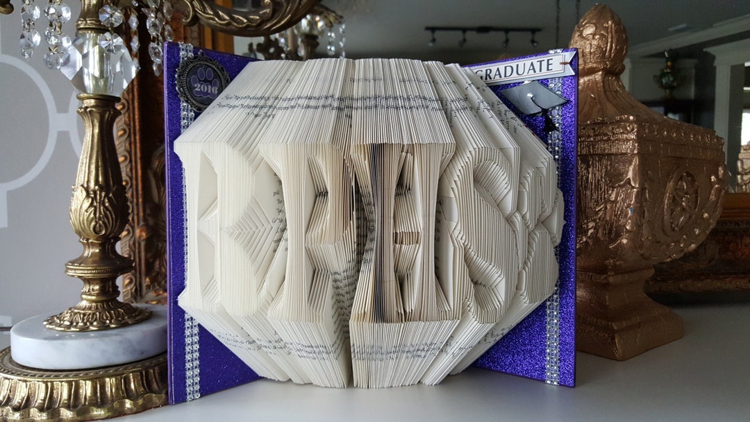 Graduation Folded Book Art Graduation Gift High School - Etsy