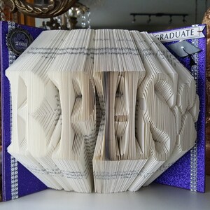 Graduation Folded Book Art Graduation Gift High School - Etsy