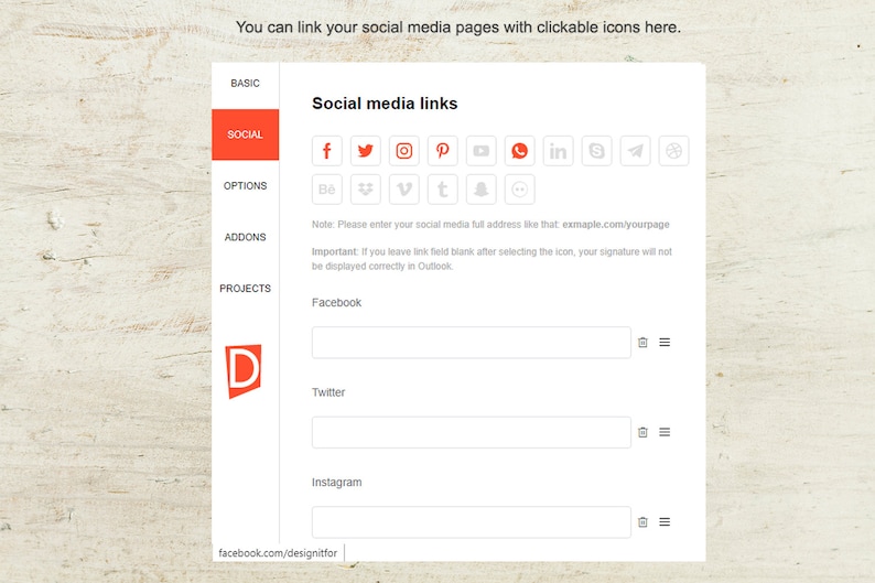 Email Signature Template Clickable Link, Gmail Email Signature, Html ...