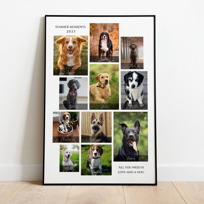 Dog Photo Collage - Etsy