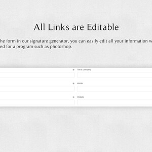 Email Signature Template Clickable Link, Gmail Email Signature, Html ...