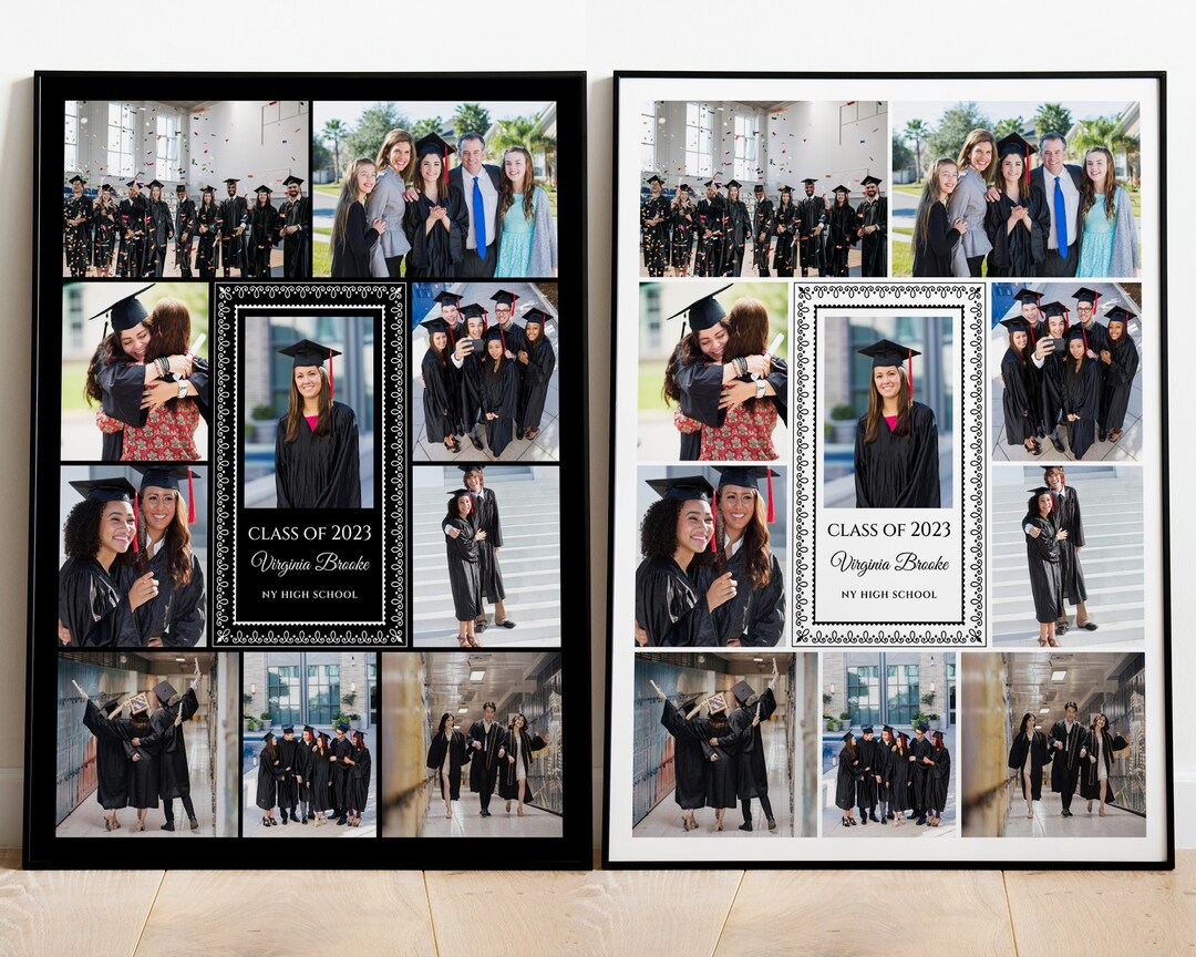 Poster Size Editable Graduation Photo Collage Template, Collage, Canva ...
