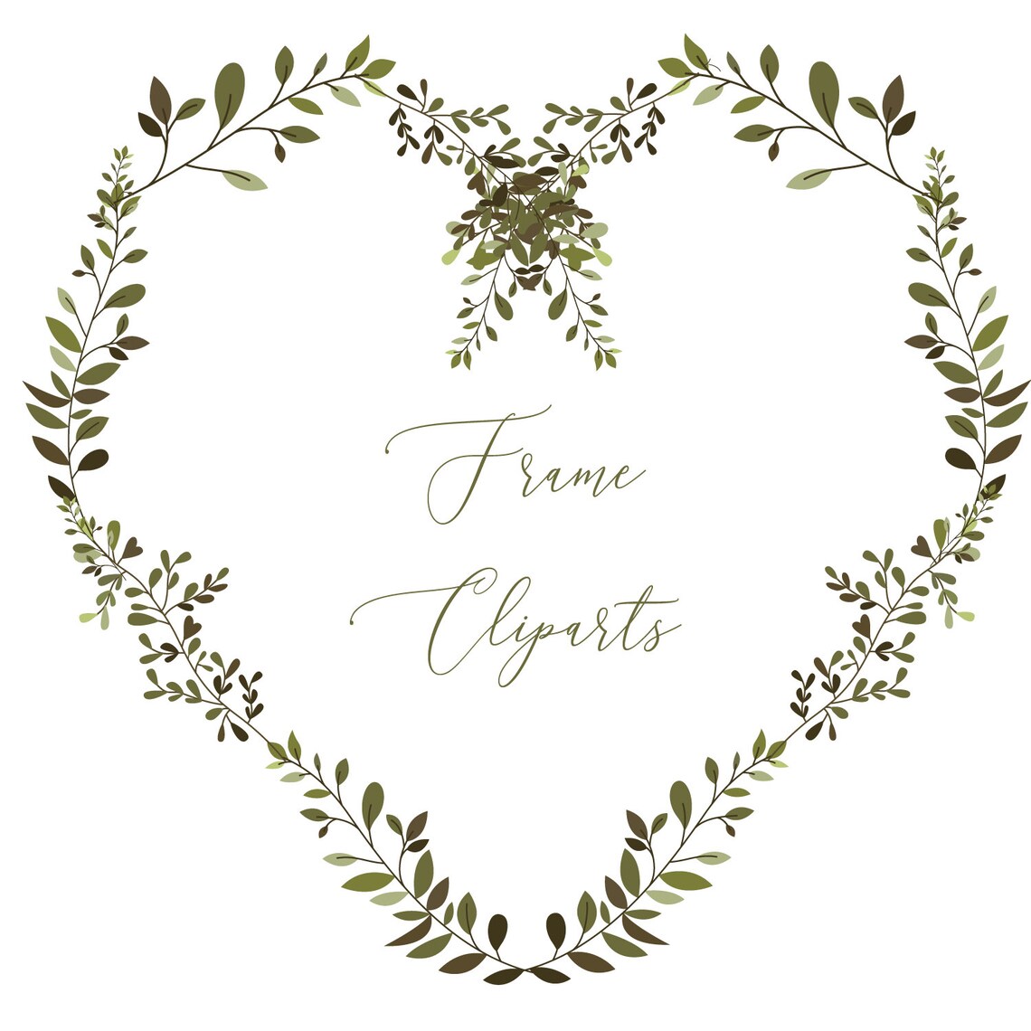 Floral Greenery Wreath Svg Png Cliparts Watercolor Flower - Etsy