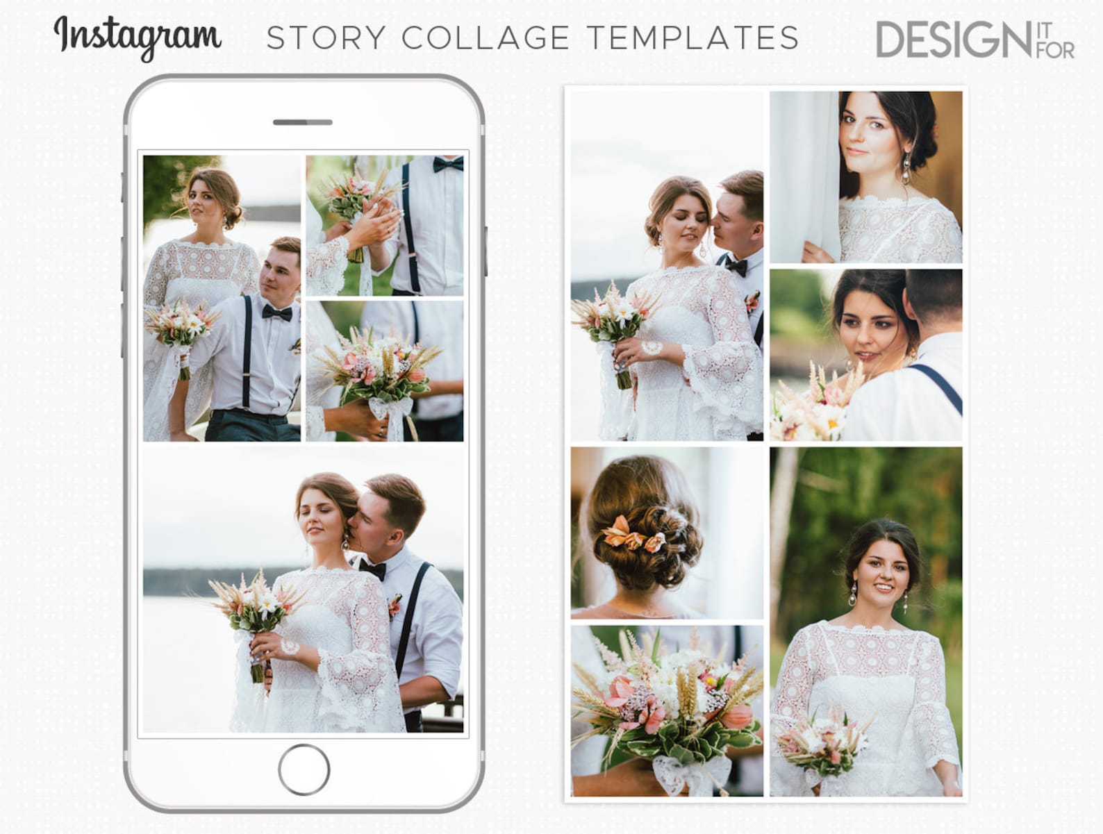 Instagram Stories Templates Story Template Square Collage | Etsy