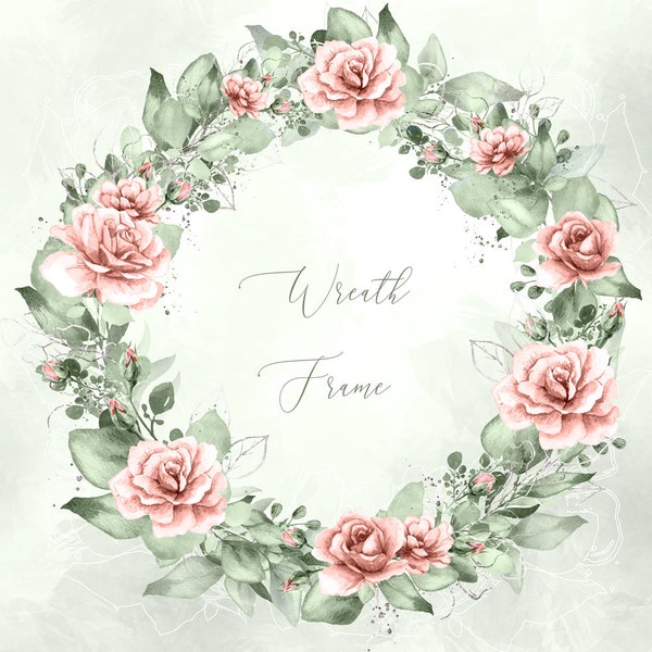 Watercolor Circle Logo Svg - Etsy