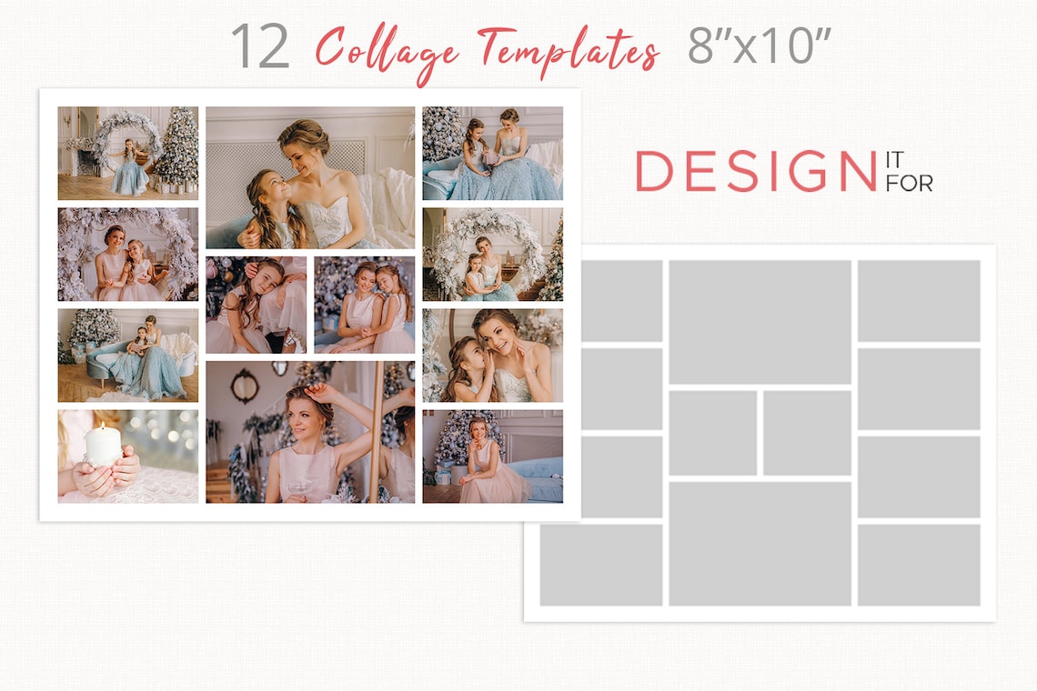 Photo Collage Template Psd Storyboard Template Bundle Blog - Etsy Canada