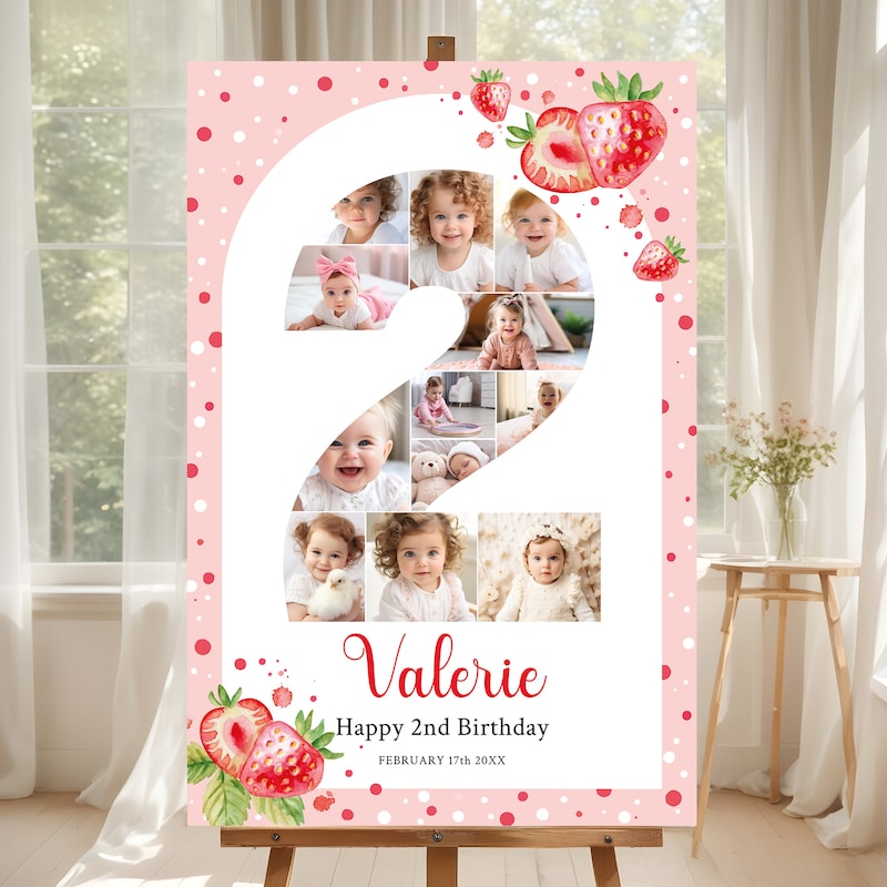 2nd Birthday Poster - Etsy