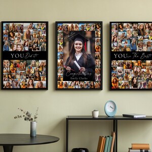 Graduation Photo Collage Poster Welcome Sign Template Set, High School ...