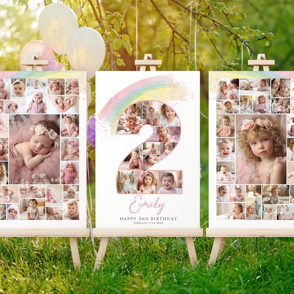 2nd Birthday Poster - Etsy