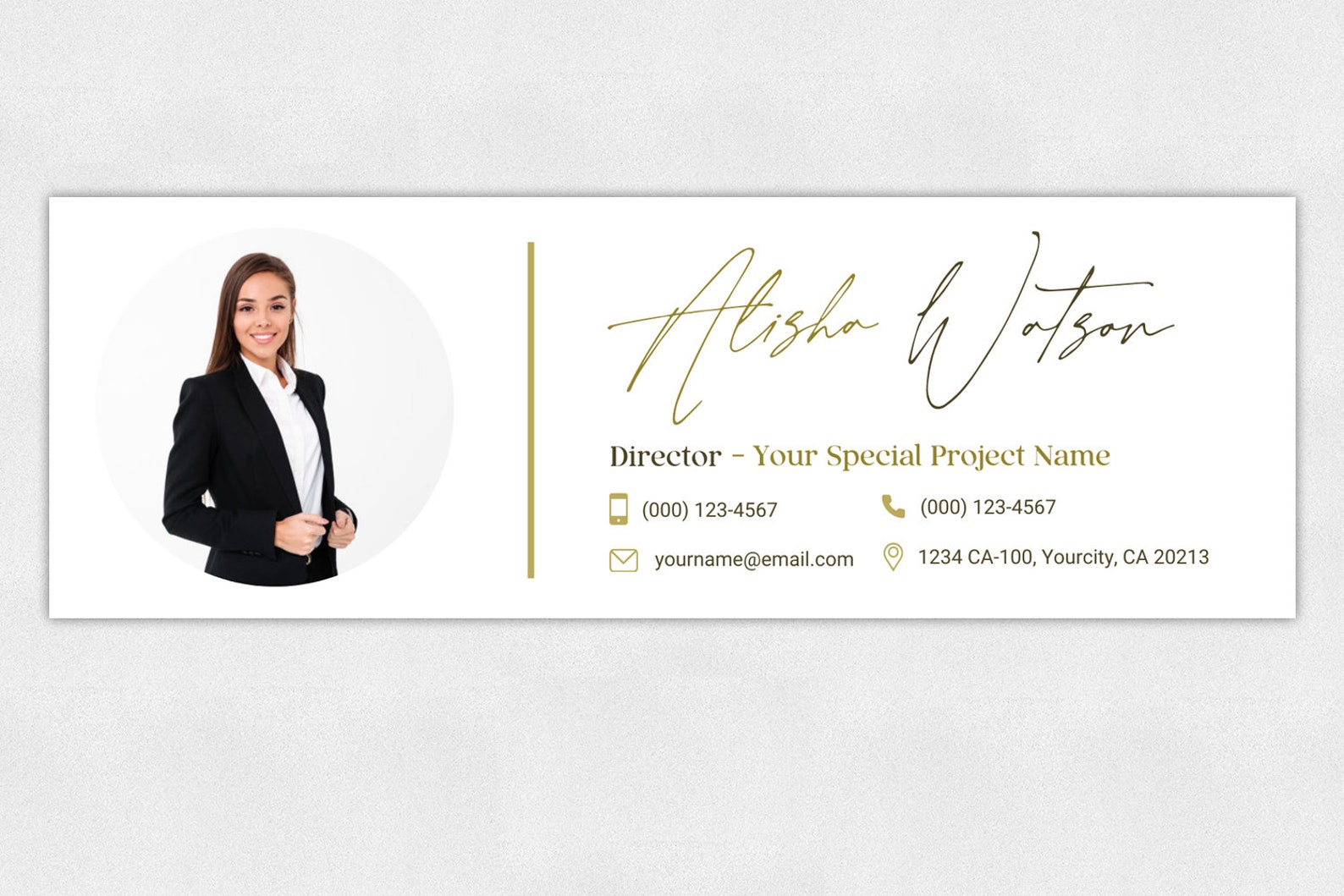 Email Signature Template Logo Real Estate Email Signature - Etsy