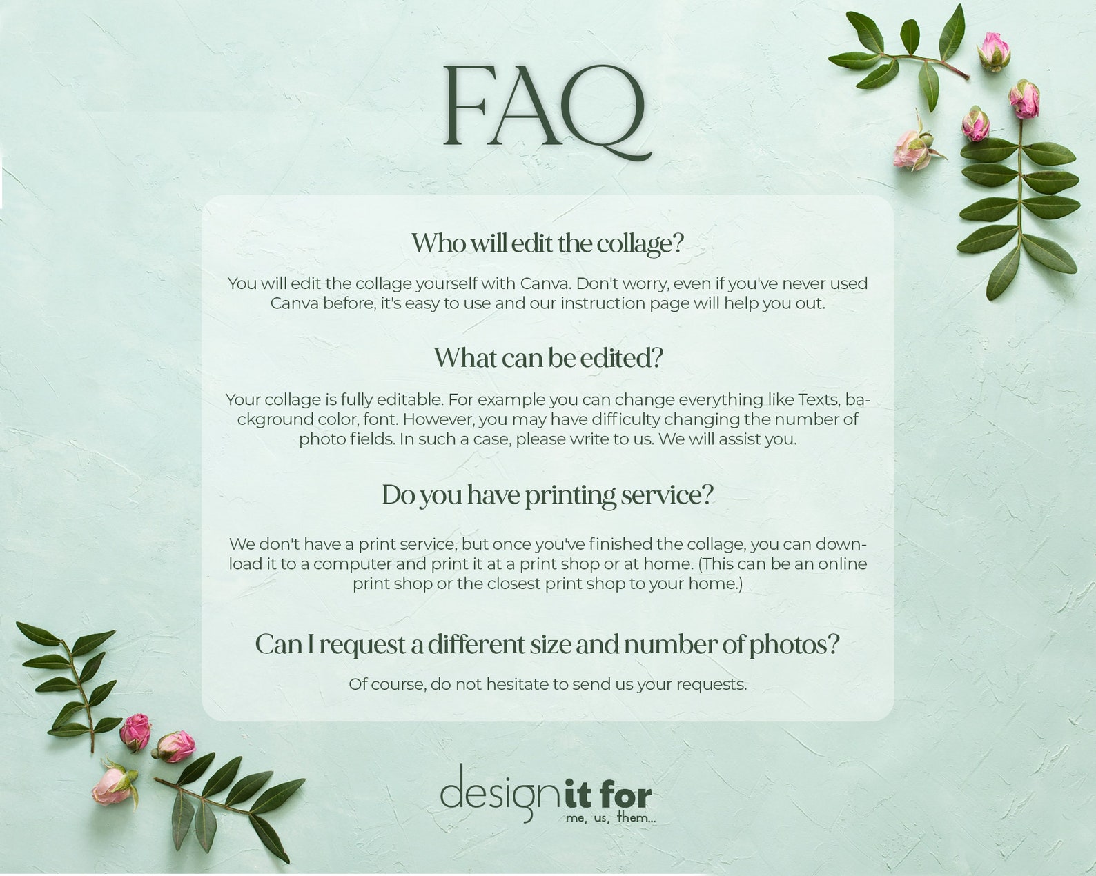 Love Heart Photo Collage Template, Birthday Heart Collage, Heart ...